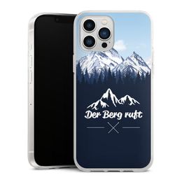 DeinDesign iPhone 13 Pro Max Handy Silikon H&uuml;lle Case transparent Handyh&uuml;lle Wanderlust Sky Mountain Silikon Case