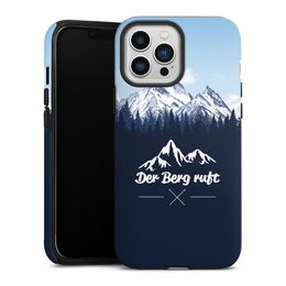 DeinDesign iPhone 13 Pro Max Handy Panzer Handyh&uuml;lle robuste Outdoor H&uuml;lle Schutzh&uuml;lle matt Wanderlust Sky Mountain Tough Case
