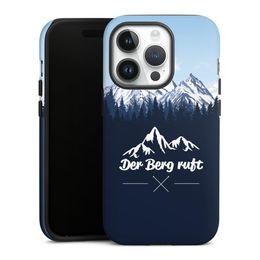 DeinDesign iPhone 14 Pro Handy Panzer Handyh&uuml;lle robuste Outdoor H&uuml;lle Schutzh&uuml;lle matt Wanderlust Sky Mountain Tough Case