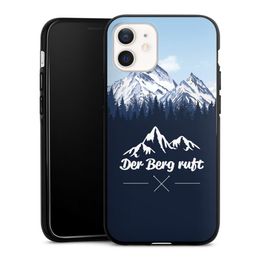 DeinDesign iPhone 12 Handy Silikon H&uuml;lle Case schwarz Handyh&uuml;lle Wanderlust Sky Mountain