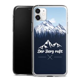 DeinDesign iPhone 11 Handy Slim Case Silikon Handyh&uuml;lle transparent H&uuml;lle extra d&uuml;nn Wanderlust Sky Mountain Silikon Slim Case