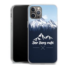 DeinDesign iPhone 12 Pro Max Handy Silikon H&uuml;lle Case transparent Handyh&uuml;lle Wanderlust Sky Mountain Silikon Case