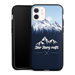 DeinDesign iPhone 12 mini Handy Silikon H&uuml;lle Case schwarz Handyh&uuml;lle Wanderlust Sky Mountain