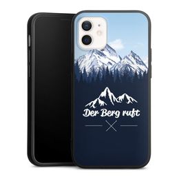 DeinDesign iPhone 12 mini Handy Premium Silikon H&uuml;lle Handyh&uuml;lle schwarz Case Wanderlust Sky Mountain Silikon Premium Case