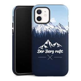 DeinDesign iPhone 12 mini Handy Panzer Handyh&uuml;lle robuste Outdoor H&uuml;lle Schutzh&uuml;lle matt Wanderlust Sky Mountain Tough Case