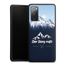 DeinDesign Galaxy S20 FE Handy Premium Silikon H&uuml;lle Handyh&uuml;lle schwarz Case Wanderlust Sky Mountain Silikon Premium Case
