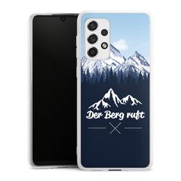 DeinDesign Galaxy A33 5G Handy Silikon H&uuml;lle Case transparent Handyh&uuml;lle Wanderlust Sky Mountain Silikon Case