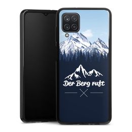 DeinDesign Galaxy A12 Handy Silikon H&uuml;lle Case schwarz Handyh&uuml;lle Wanderlust Sky Mountain