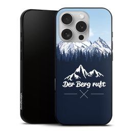 DeinDesign iPhone 16 Pro Handy Slim Case extra d&uuml;nn Silikon Handyh&uuml;lle schwarz H&uuml;lle Wanderlust Sky Mountain Silikon Slim Case