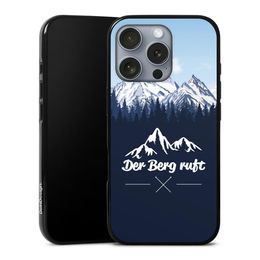 DeinDesign iPhone 16 Pro Handy Silikon Hülle Case schwarz Handyhülle Sky Mountain Wanderlust