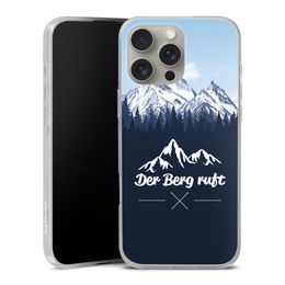 DeinDesign iPhone 16 Pro Max Handy Silikon H&uuml;lle Case transparent Handyh&uuml;lle Wanderlust Sky Mountain Silikon Case