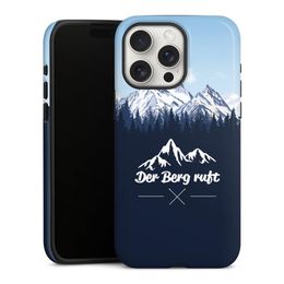 DeinDesign iPhone 15 Pro Max Handy Panzer Handyhülle robuste Outdoor Hülle Schutzhülle glänzend Sky Mountain Wanderlust Tough Case