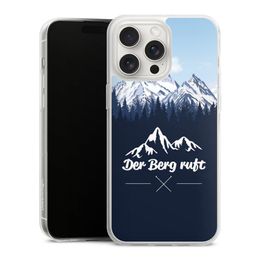 DeinDesign iPhone 15 Pro Max Handy Silikon H&uuml;lle Case transparent Handyh&uuml;lle Wanderlust Sky Mountain Silikon Case