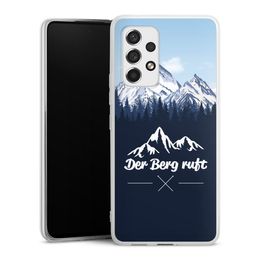 DeinDesign Galaxy A53 5G Handy Silikon H&uuml;lle Case transparent Handyh&uuml;lle Wanderlust Sky Mountain Silikon Case