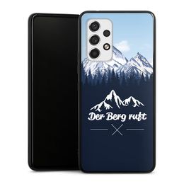 DeinDesign Galaxy A53 5G Handy Silikon H&uuml;lle Case schwarz Handyh&uuml;lle Wanderlust Sky Mountain