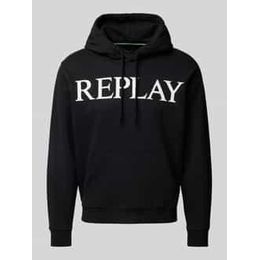 Replay Hoodie mit Label-Print