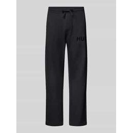 Hugo Straight Leg Sweatpants mit Label-Print Modell 'Dumrulo'