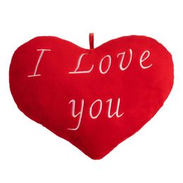 Casaria monzana® Herzkissen I love you 26cm