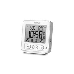 Hama 'Rhodes' Digital Radio Alarm Clock LCD White - DAB/DAB+/FM - Stereo - Weiß