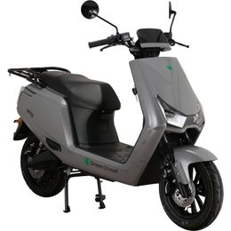 E-Mofaroller GreenStreet "Rio", grau (grau, schwarz), Elektromotorroller, 25 km/h, bis zu 100 km Reichweite, mit USB-Anschluss, B:76cm H:116,5cm L:188cm