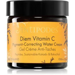 Antipodes Diem Vitamin C Pigment-Correcting Water Cream aufhellende feuchtigkeitsspendende Creme gegen Pigmentflecken 60 ml