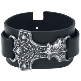 Alchemy Gothic Thorshammer Lederarmband multicolor A98