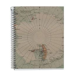 MIQUELRIUS Notizbuch Eco Design 1 A5 liniert Spiralbildung Landkarte colour mix