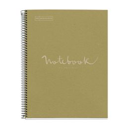 MIQUELRIUS Notizbuch Eco Emotions 1 A4 kariert Spiralbildung gr&uuml;n
