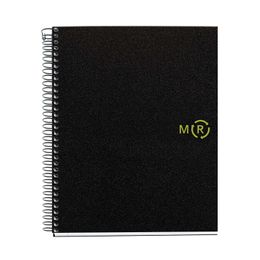 MIQUELRIUS Notizbuch Eco Design 4 A5 kariert Spiralbildung schwarz