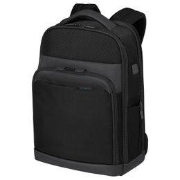 Laptoprucksack Samsonite "MYSIGHT 14,1", Herren, Gr. B/H/T: 28cm x 40cm x 13,5cm, schwarz, Polyester, Polyurethane, unifarben, elegant, Rucksäcke, Freizeitrucksack, Schulrucksack, Arbeitsrucksack USB-Schleuse