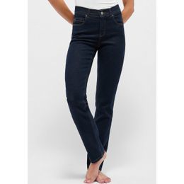 Slim-fit-Jeans Angels "Cici", Damen, Gr. 40, Länge 30, blau (night blau), Denim/Jeans, Obermaterial: 93% Baumwolle, 5% Polyester, 2% Elasthan, casual, slim fit, Jeans