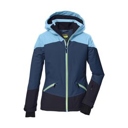 Skijacke Killtec "KSW 151 GRLS SKI JCKT" Gr. 128, blau (ocean), Kinder, 100% Polyester, Jacken