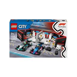 Lego 60444 F1® Garage mit Mercedes-AMG & Alpine Rennautos