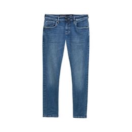 Tom Tailor Denim Herren TTAEDAN Straight Jeans mit Stretch, blau, Uni, Gr. 32/36