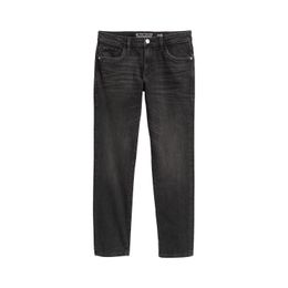 Tom Tailor Herren TTMARVIN Straight Jeans, schwarz, Uni, Gr. 38/30