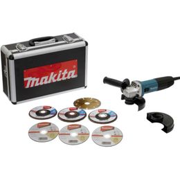 125 mm 720W Schleifmaschine + 7 Scheiben, Koffer - GA5030RSP6 - Makita