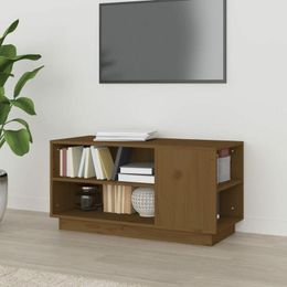 TV-Schrank,TV-Möbel Honigbraun 80x35x40,5 cm Massivholz Kiefer vidaXL