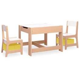 vidaXL - Kindertisch mit 2 Stühlen mdf