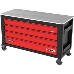 KSTools Ks Tools PERFORMANCEplus P40 Werkstattwagen schwarz/rot, mit 4 Schubladen