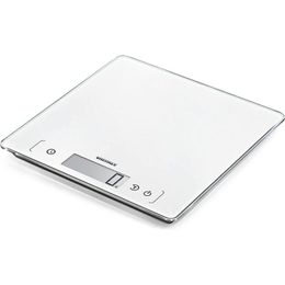 Soehnle - Page Comfort 400, digitale Küchenwaage, weiß, Gewicht bis zu 10 kg (1-g-genau), Haushaltswaage mit Sensor-Touch, elektronische Waage inkl.