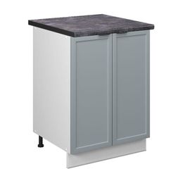 Küchenunterschrank Fame-Line, Hellblau-grau, 60 cm , ap Anthrazit VICCO