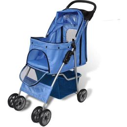 Hundewagen Hundebuggy Blau - Gbly