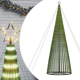 vidaXL - led Weihnachtsbaum 1544 LEDs Warmweiß 500 cm