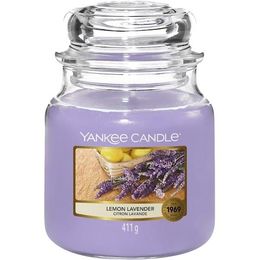 yankee candle Raumdüfte Duftkerzen Lemon Lavender Classic Medium Glass