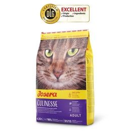 AKTION Josera Culinesse Trockenfutter für Katzen 4,25 kg + Nassfutter Multipack Filet gratis