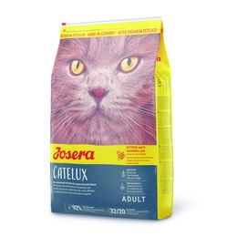 AKTION Josera Catelux Trockenfutter für Katzen 4,25 kg + Nassfutter Multipack Filet gratis