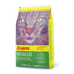 AKTION Josera NatureCat Trockenfutter für Katzen 10 kg + Nassfutter Multipack Filet gratis