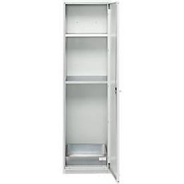 Schäfer Shop Schäfer Shop Genius Reinigungsmittelschrank FS, 5 OH, abschließbar, 2 Fachböden, bis 250 kg, B 545 x T 520 x H 1950 mm, Stahl, lichtgrau/lichtgrau