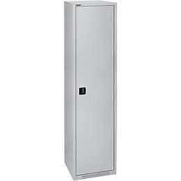 Schäfer Shop Schäfer Shop Genius Flügeltürenschrank FS, Stahl, mit Belüftungslöchern, B 545 x T 620 x H 1950 mm, 5 OH, Weißalu/Weißalu, bis 250 kg