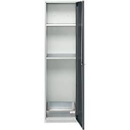 Schäfer Shop Schäfer Shop Genius Reinigungsmittelschrank FS, 5 OH, abschließbar, 2 Fachböden, bis 250 kg, B 545 x T 520 x H 1950 mm, Stahl, lichtgrau/anthrazitgrau